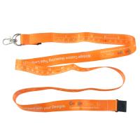 China Wintape Orange Lanyard Tape Measure 160cm x 2.5cm Soft Fabric Body Measuring Tape for sale