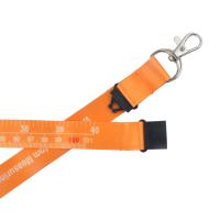 China Wintape Orange Lanyard Tape Measure 160cm x 2.5cm Soft Fabric Body Measuring Tape for sale