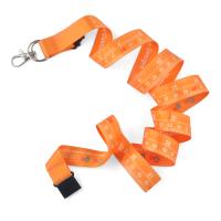 China Wintape Orange Lanyard Tape Measure 160cm x 2.5cm Soft Fabric Body Measuring Tape for sale