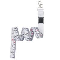 China White Textile Ribbon Sling Measuring Ruler Lanyard 160cm x 2.5cm Clear Markings for sale