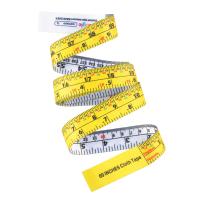 China Wintape 60 Inch Portable Cloth Tape Measure with Fractions and Decimals Metric Imperial Scales for sale