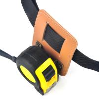 China Wintape Metal Leather Tape Measure Holster for Belt Bronze 4.69x3.35x0.51 Inches for sale