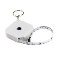 China Wintape 60 Inch 1.5M Retractable Measuring Tape Square White Body Tape Measure with Key Ring for sale