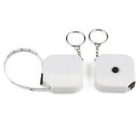 China Wintape 60 Inch 1.5M Retractable Measuring Tape Square White Body Tape Measure with Key Ring for sale
