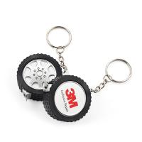 China Wintape Tyre Shape 1m 3ft Mini Steel Tape Measure with Keychain Portable Measurement Tool for Mechanics for sale