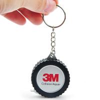 China Wintape Tyre Shape 1m 3ft Mini Steel Tape Measure with Keychain Portable Measurement Tool for Mechanics for sale