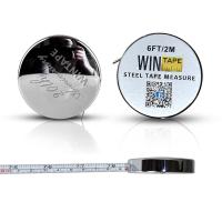 China Wintape 2m Engineer Metal Case Measuring Tape 6ft Inch cm Scale Alloy Shell Durable for sale