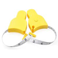 China Wintape Yellow Retractable Tape Measure 150cm 60inch Custom ABS Case Fitness Measuring Tape for sale