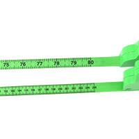 China Wintape Custom 2m 80inch Green Vinyl Coated Soft Plastic Measuring Tape for Body Size Measurement for sale