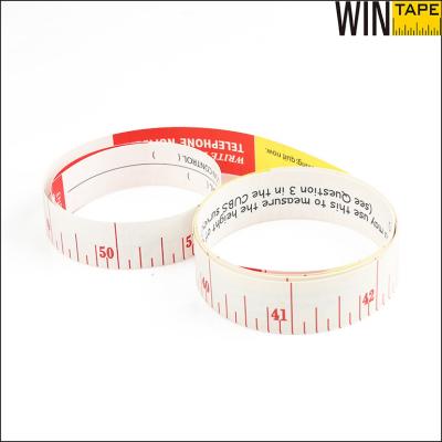 China Disposable Synthetic Paper Measuring Tape 60 inch x 2 cm for Body Bra Fitting Sizing Advertising for sale
