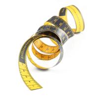 China Eco Friendly Disposable Paper Tape Measure 1 Meter Lightweight Ruler for Household Pillow Size Measuring for sale