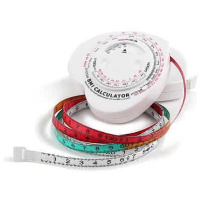 China Wintape 150cm White Heart Tape Measure BMI Body Measuring Tape for Personal Trainers for sale