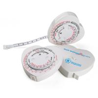 China Wintape 150cm White Heart Tape Measure BMI Body Measuring Tape for Personal Trainers for sale