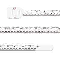 China Customized Sturdy PP Plastic Head Mid Upper Arm Circumference Tape 60 Inches For Adults Measuring for sale