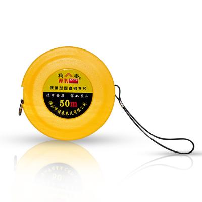 China Wintape 50m 165ft Surveyor Measuring Tape with Ergonomic Rewinding Handle for Construction for sale