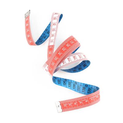 China 150cm Multicolor PVC Fiberglass Measuring Tape for Body Fabric Sewing Tailor Knitting for sale