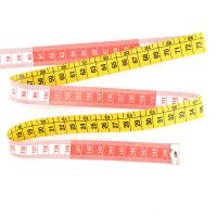 China Soft Flat Sewing Tailor Tape Measure 150cm Portable Body Height Metric Scale Waist Circumference for sale