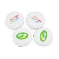 China Wintape Push Button Soft Retractable Pocket Tape Measure 150cm 60inch Double Sided White Tailor Measuring Tape for sale