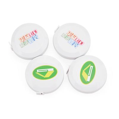 China Wintape Push Button Soft Retractable Pocket Tape Measure 150cm 60inch Double Sided White Tailor Measuring Tape for sale
