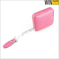 China Wintape 150cm 60inch Pink Body Measuring Tape PVC Fiberglass Tailor Sewing Ruler with Lock for sale