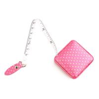 China Wintape 150cm 60inch Pink Body Measuring Tape PVC Fiberglass Tailor Sewing Ruler with Lock for sale