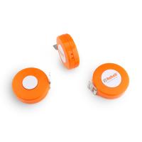 China 60 Inch 1.5 Meter Retractable Body Measuring Tape Round Mini ABS Case Custom Logo for sale