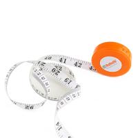 China 60 Inch 1.5 Meter Retractable Body Measuring Tape Round Mini ABS Case Custom Logo for sale