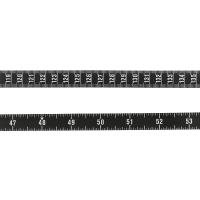 China Wintape Clear Large Numbers 100 Inch 2.5 Meter Extra Long Black Tape Measure for Clothing Designer for sale