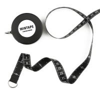 China Wintape Clear Large Numbers 100 Inch 2.5 Meter Extra Long Black Tape Measure for Clothing Designer for sale