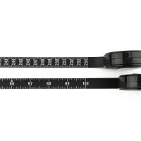 China Wintape Clear Large Numbers 100 Inch 2.5 Meter Extra Long Black Tape Measure for Clothing Designer for sale