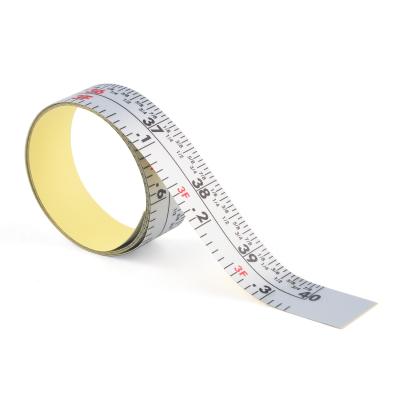 China Wintape 40 Inches Adhesive Measuring Ruler Waterproof Sticker Tape with Fractions and Decimals Scales for sale