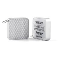 China Wintape 2M 80inch Stainless Steel Square Double Sided Tape Measure Heavy Duty Nylon Coated for sale