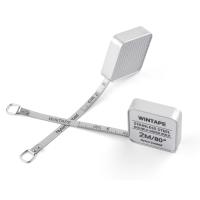 China Wintape 2M 80inch Stainless Steel Square Double Sided Tape Measure Heavy Duty Nylon Coated for sale