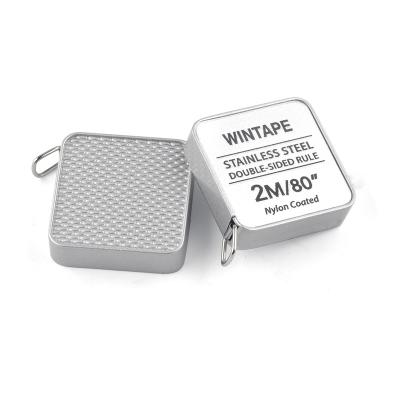 China Wintape Custom Logo Mini 2M Tape Measure Zinc Case Durable Steel Measuring Tape for Promotional Gift for sale