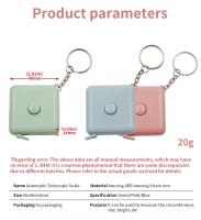 China 150cm 60 Inch Automatic Telescopic Body Measuring Tape Soft Retractable Ruler Metric Centimeter for sale