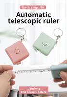 China 150cm 60 Inch Automatic Telescopic Body Measuring Tape Soft Retractable Ruler Metric Centimeter for sale