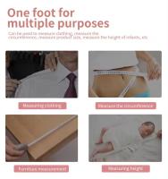 China 150cm 60 Inch Automatic Telescopic Body Measuring Tape Soft Retractable Ruler Metric Centimeter for sale