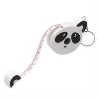 China Mini Cartoon Animal Tape Measure 150cm 60 Inch Retractable Key Ring Portable Cute Panda Frog Piggy Tiger for sale