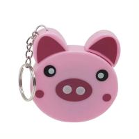 China Mini Cartoon Animal Tape Measure 150cm 60 Inch Retractable Key Ring Portable Cute Panda Frog Piggy Tiger for sale