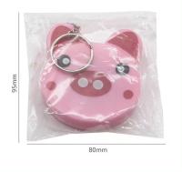 China Mini Cartoon Animal Tape Measure 150cm 60 Inch Retractable Key Ring Portable Cute Panda Frog Piggy Tiger for sale