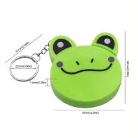China Mini Cartoon Animal Tape Measure 150cm 60 Inch Retractable Key Ring Portable Cute Panda Frog Piggy Tiger for sale
