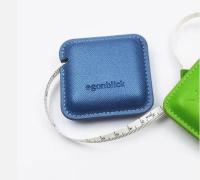 China Custom Logo Mini Tape Measure Keychain 150cm 60 Inch Retractable Square PVC Fiberglass Tape for sale