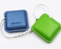 China Custom Logo Mini Tape Measure Keychain 150cm 60 Inch Retractable Square PVC Fiberglass Tape for sale