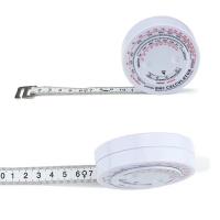 China 150cm Retractable BMI Body Tape Measure for Weight Loss Diet Fitness Tracking Ruler for sale