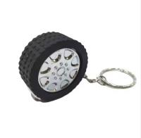 China Wintape Custom 1m Tyre Shaped Keychain Metal Tape Measure Mini Portable Soft Measuring Tape for sale