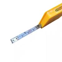 China Wintape Custom Logo Mini Steel Tape Measure 100cm with Spirit Level Metric Imperial Measuring Tape for sale