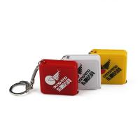 China Wintape Mini Keychain Tape Measure 2m Retractable Square Plastic Measuring Tape with Level for sale