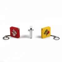 China Wintape Mini Keychain Tape Measure 2m Retractable Square Plastic Measuring Tape with Level for sale