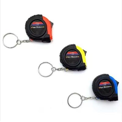 China Retractable 3ft Tape Measure with Keychain 1m Dual Scale Inches and Centimeters Pocket Size for sale