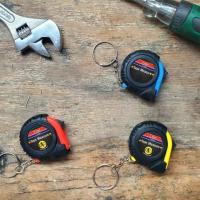 China Retractable 3ft Tape Measure with Keychain 1m Dual Scale Inches and Centimeters Pocket Size for sale